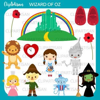 Wizard Of Oz Clip Art By Clipartisan Tpt