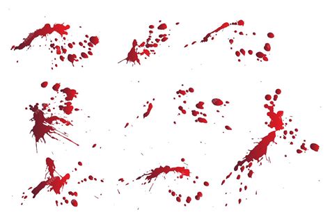 Premium Vector Red Splatter Stain Background Collection