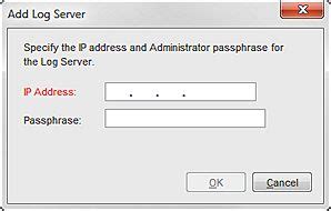 Configure Log Servers For The Report Server