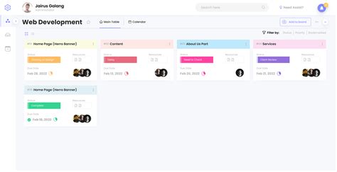 Task Management UI Concept Behance