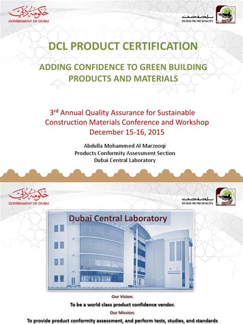 Adding Confidence To Green Building Products And Materials An Overview Of Dcl Product
