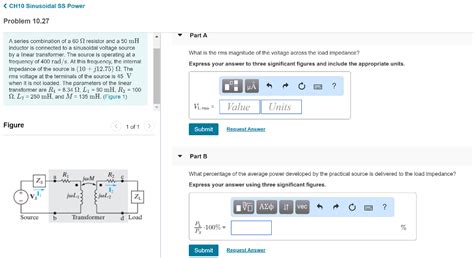 Solved The Two Loads Shown In Figure 1 Can Be Described As