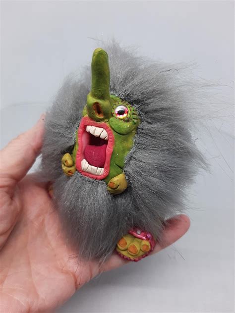 Izzy The Pocket Troll Handmade Miniature Ooak Doll Pastel Green