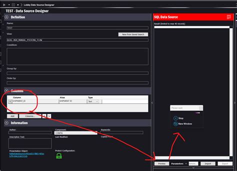 Lobby Data Source Designer With Ial Unable To Add Columns Ifs Community