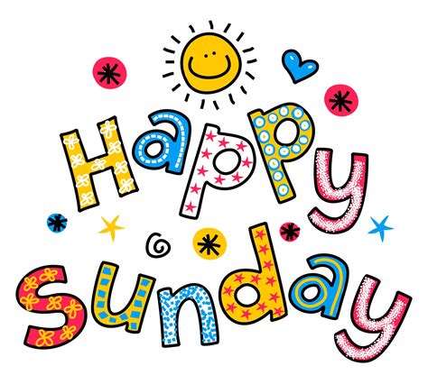 Happy Sunday Weekend Doodle Text Lettering 3272358 Vector Art At Vecteezy