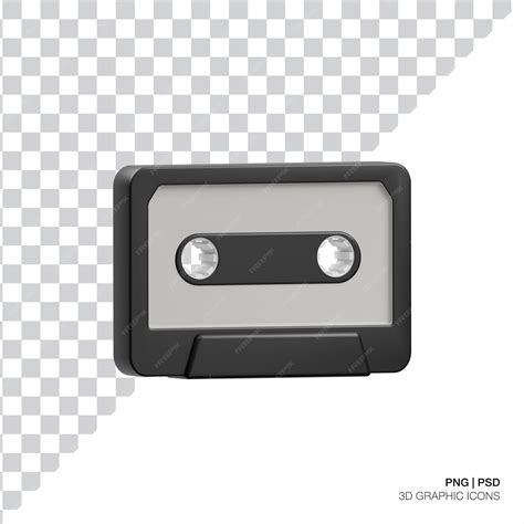 Premium Psd Cassette Png Object