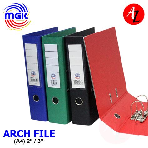 Mgk Arch File Folder A4 Size 2 3 With Hard Case 2 Ring Binder 2 Rings Lever Arch Binder