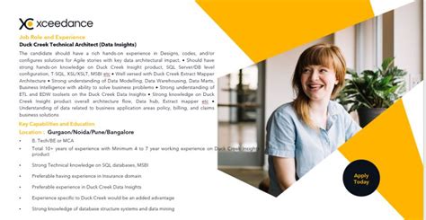 Utkarsha D On Linkedin Hiring For Duckcreek Data Insight Architect Kindly Comment Or Like For…