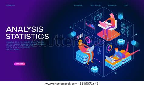 People Interacting Analyzing Statistics Charts Workflow Stock Vector Royalty Free 1165071649