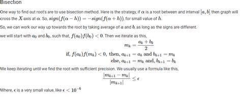 Solved Bisection One Way To Find Out Roots Are To Use