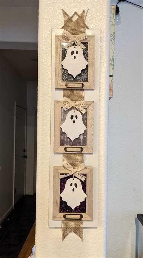 Spooky Ghost Halloween Dollar Tree Diy Diy Decoração Halloween Decoraçao Halloween Diy Decoração