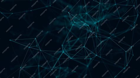 Premium Photo Abstract Background With Connecting Dots And Lines Distribution Of Triangular