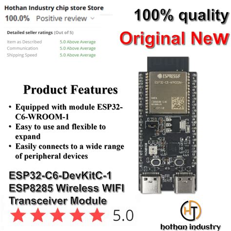 100 ESP32 C6 DevKitC 1 ESP32 C6 Wi Fi Png