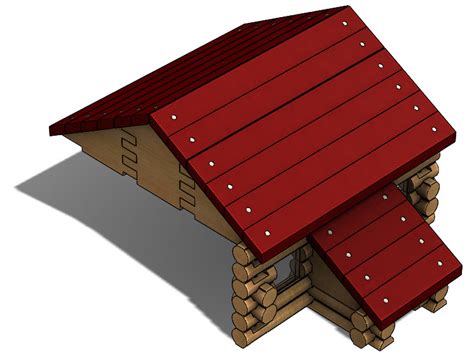 Creating A Log Cabin In SolidWorks Part 18 Assembling A Large Type Of Roof Support