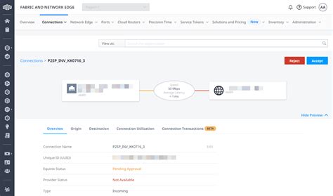 Accept Or Reject Connections Equinix Product Documentation