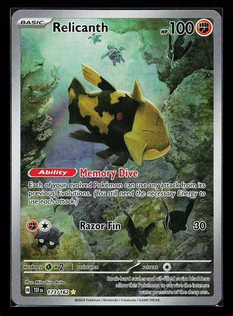 Relicanth 173162 Illustration Rare Temporal Forces Pokémon Card Trang Chủ Hawa