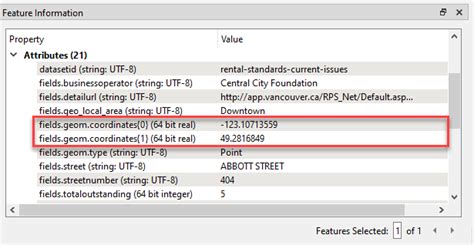 extracting location from json fme support center