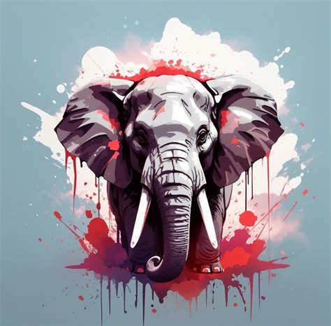 Premium Vector Evil Elephant T Shirt Design