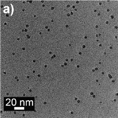 A Tem Image Of Separated Co Nanoparticles Created By The Gas