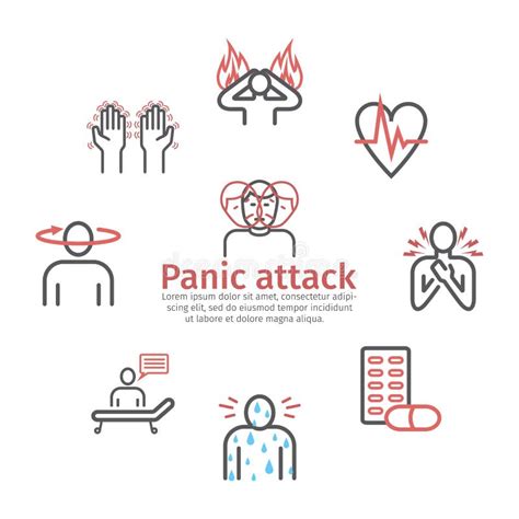 Panic Disorder Vector Sign For Web Graphics Stock Vector