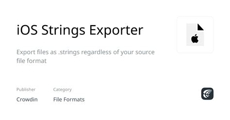 Ios Strings Eporter