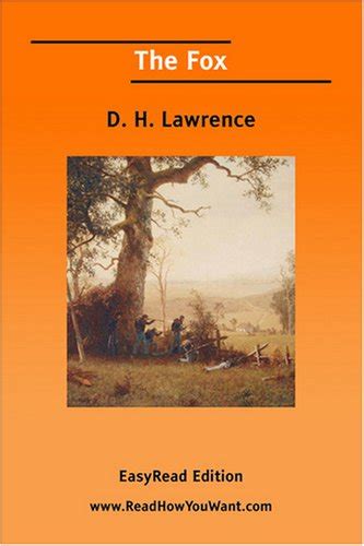 The Fox Easyread Edition By Dh Lawrence Goodreads
