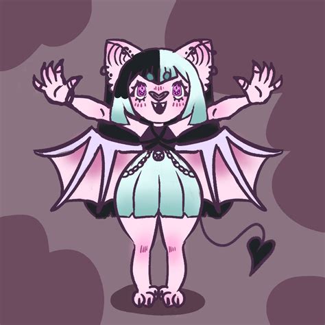 Pastel Goth Bat Girl By Fairyglosss On Deviantart
