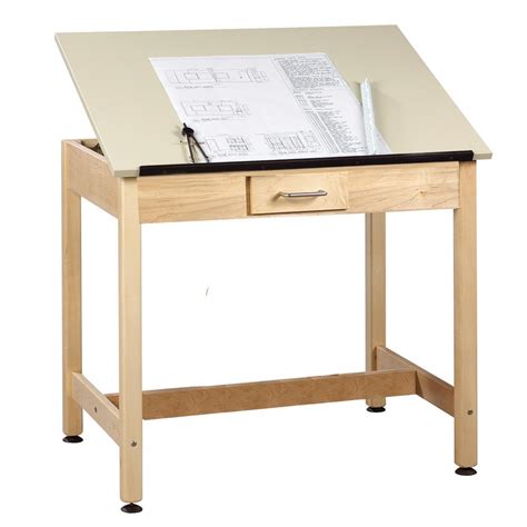 Diversified Spaces Art And Drafting Table 36 High 1 Piece Top With Small Drawer