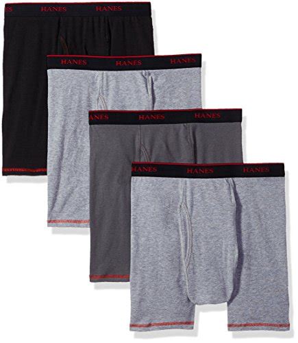 Hanes Mens 4 Pack Cool Comfort Breathable Mesh Boxer Brief Want It All
