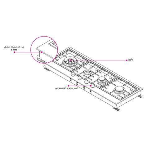 اجاق مدل روبی Ruby I کن