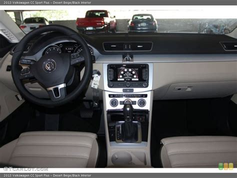 Desert Beigeblack Interior Dashboard For The 2013 Volkswagen Cc Sport