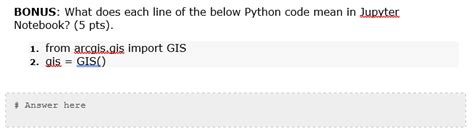 solved bonus what does each line of the below python code