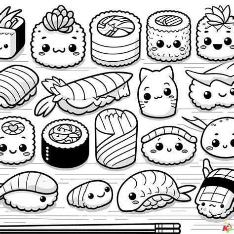 Sushi Kleurplaten Ontdek De Kleurrijke Wereld Van Sushi