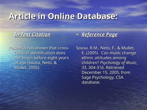 Basics In Citing Sources Pptbasics In Citing Sources Ppt