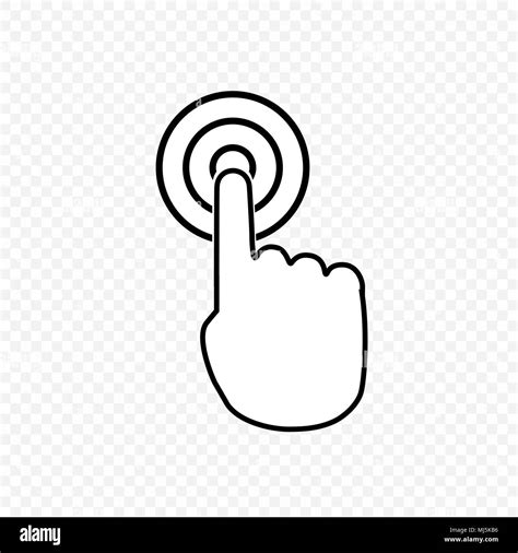 Mouse Hand Cursor Vector Icon Stock Vector Image Art Alamy