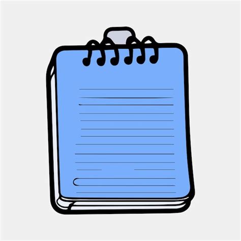 Premium Vector Notepad Vector Doodle Outline Illustration