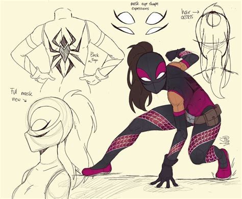 A Drawing Of A Woman In Various Poses