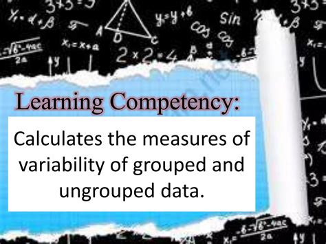 Measures Of Variability Of Grouped And Ungrouped Data Pptx