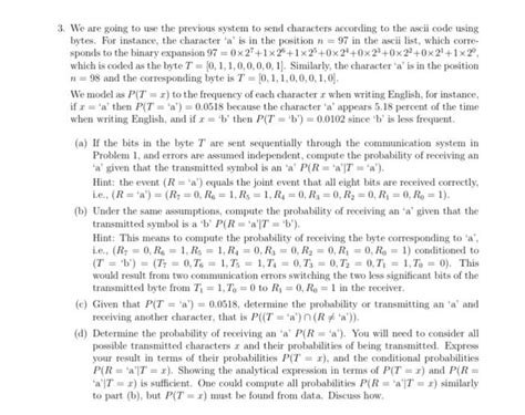 Solved We Are Going To Use The Previous System To Send