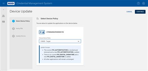 Update A Device Hid Cms Hid Global