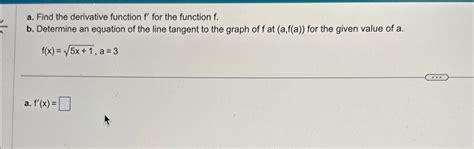 solved a ﻿find the derivative function f ﻿for the function