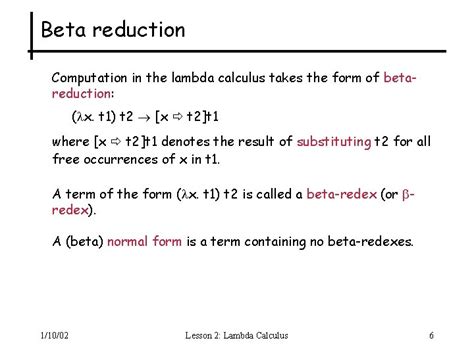 lesson 2 lambda calculus basics 11002 chapter 5