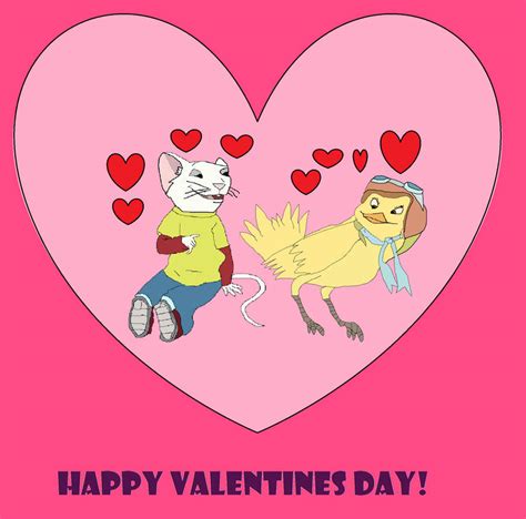 Margalo And Stuart Valentine Drawing By Mongooselover2 On Deviantart