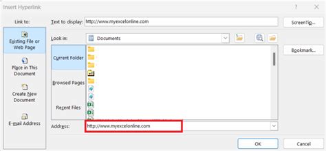 How To Insert Hyperlink In Excel Step By Step Guide Myexcelonline