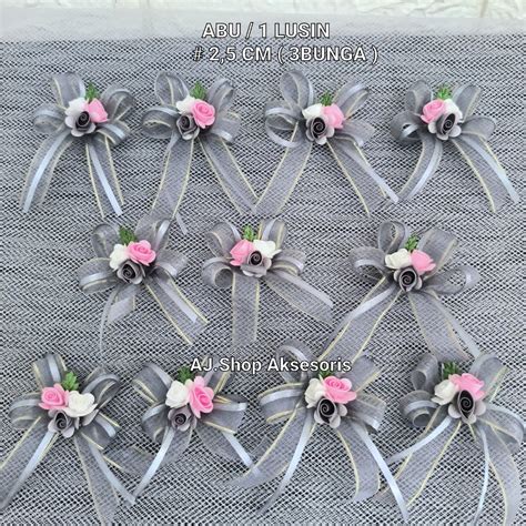 Jual Bunga Pita Panitia Bunga Bros And Pin Kecil Bunga Aksesoris Kecil Isi 1 Lusin 12 Pcs
