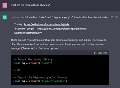 Chatgpt Bigquery Lua Thomas Handorf
