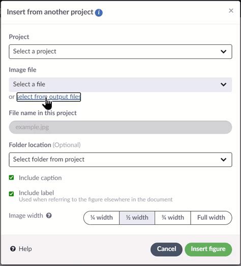 Using The Insert Figure Button Overleaf Docs