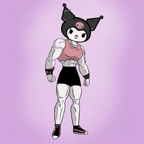 Buff Kuromi In 2024 Hello Kitty Pictures Cute Love Cartoons Hello