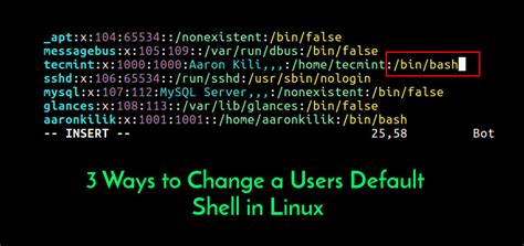 Ways To Change A User Default Shell In Linux