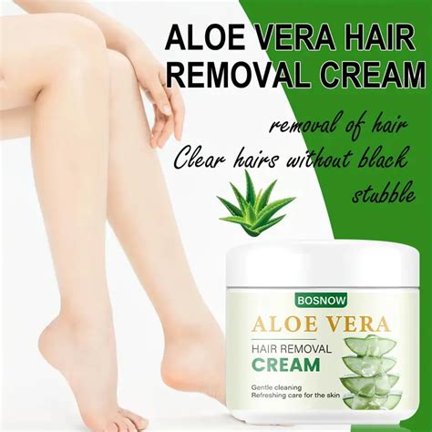 Bosnow Aloe Vera Hair Removal Cream Gentle Cleansing Refreshing Care